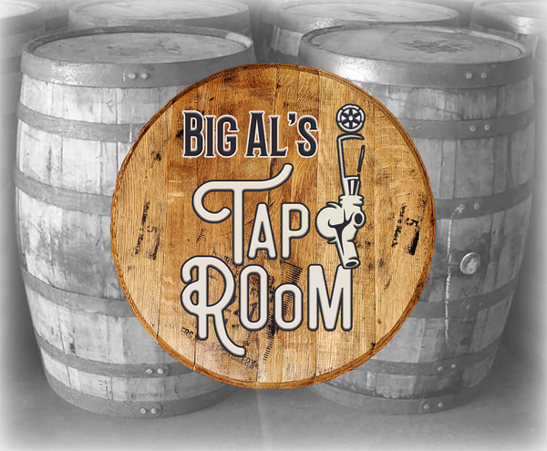 Craft Bar Signs | Tap Room Beer Handle Personalized Bar Sign