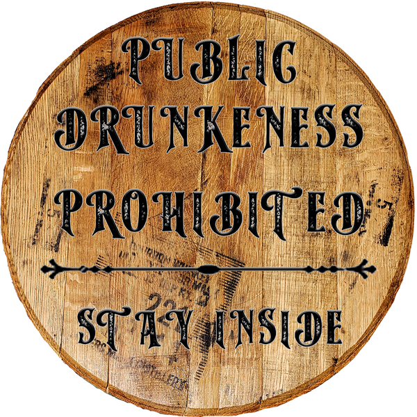 Craft Bar Signs | Stay Inside and Drink Man Cave Bar Sign